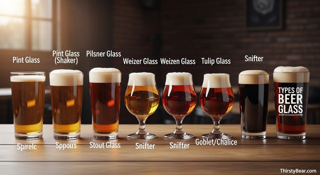 All 12 Different Types of Beer Glass Guide (May 2026)