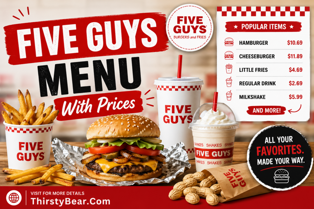 Five Guys Menu With Prices (June 2026) Full Guide & Costs